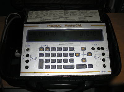Promac mastercal dht 920 calibrator & working